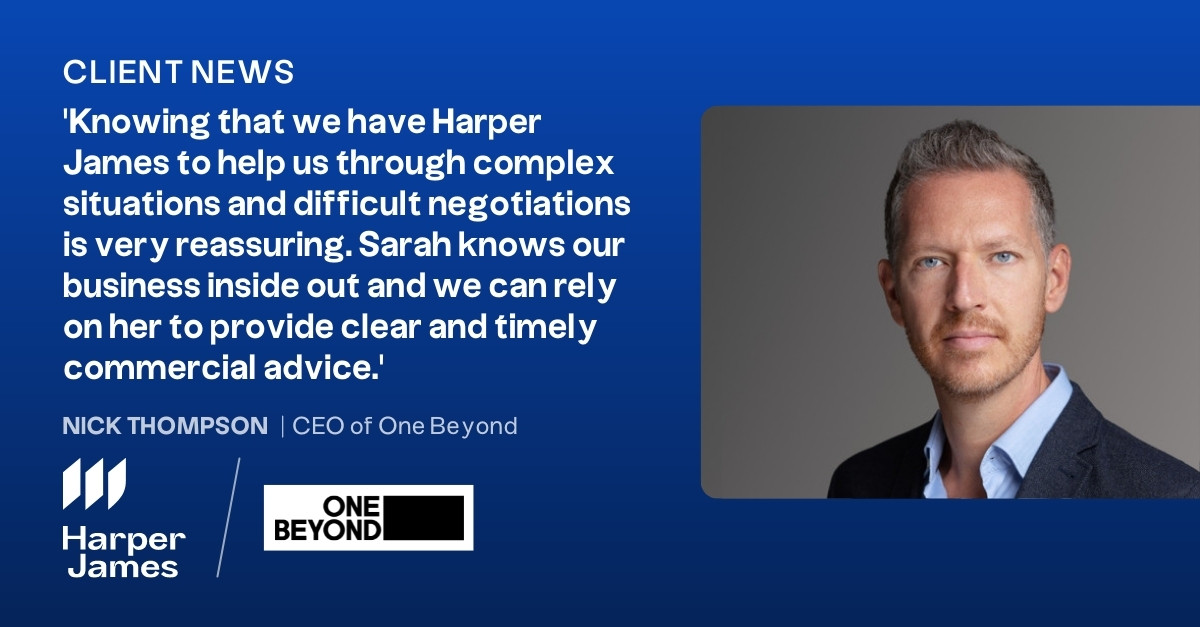 Accelerating One Beyond’s new phase of growth | Harper James