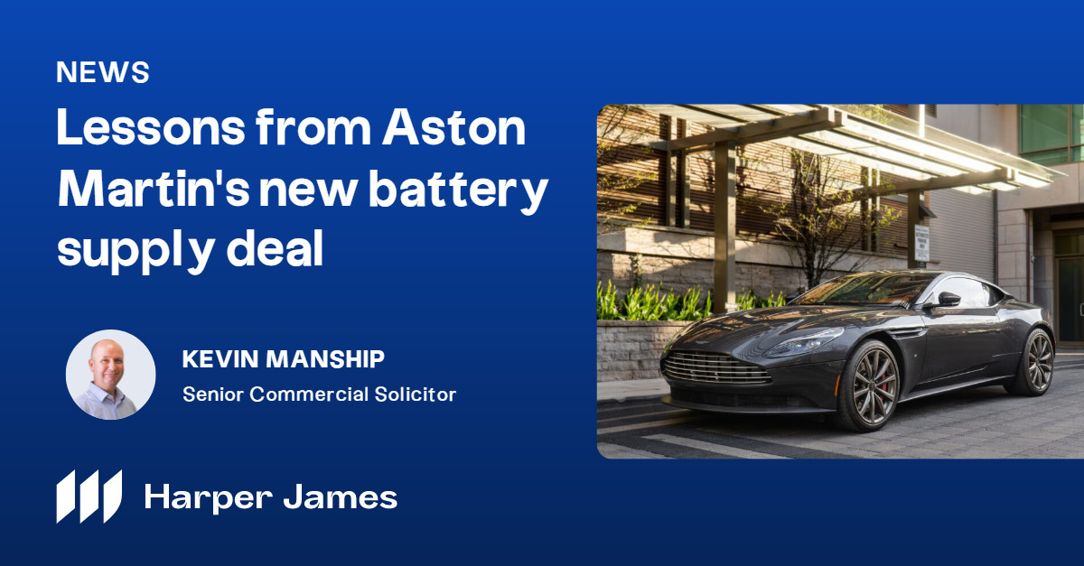 Lessons from Aston Martin’s new supply deal