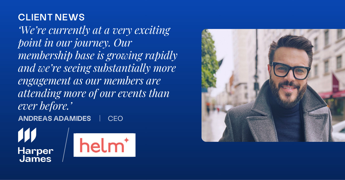 Meet the client: Andreas Adamides, CEO of Helm – Harper James