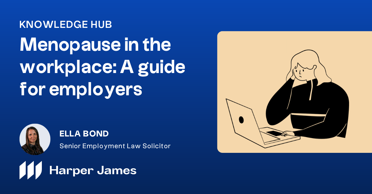 A guide to supporting employees experiencing menopause at work